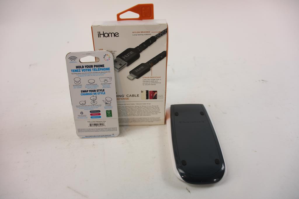 IHome USB 10ft Cable, Texas Instruments Calculator And PopSocket, 3 ...