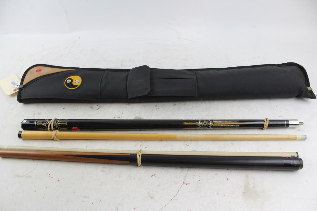 Imperial & Cuetec Pool Cues; 2 Pieces | Property Room