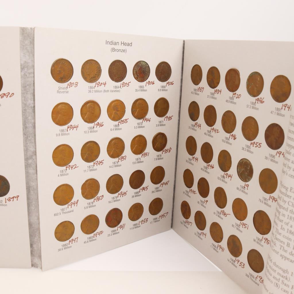 Indian Head Penny Booklet; 60 Coins | Property Room
