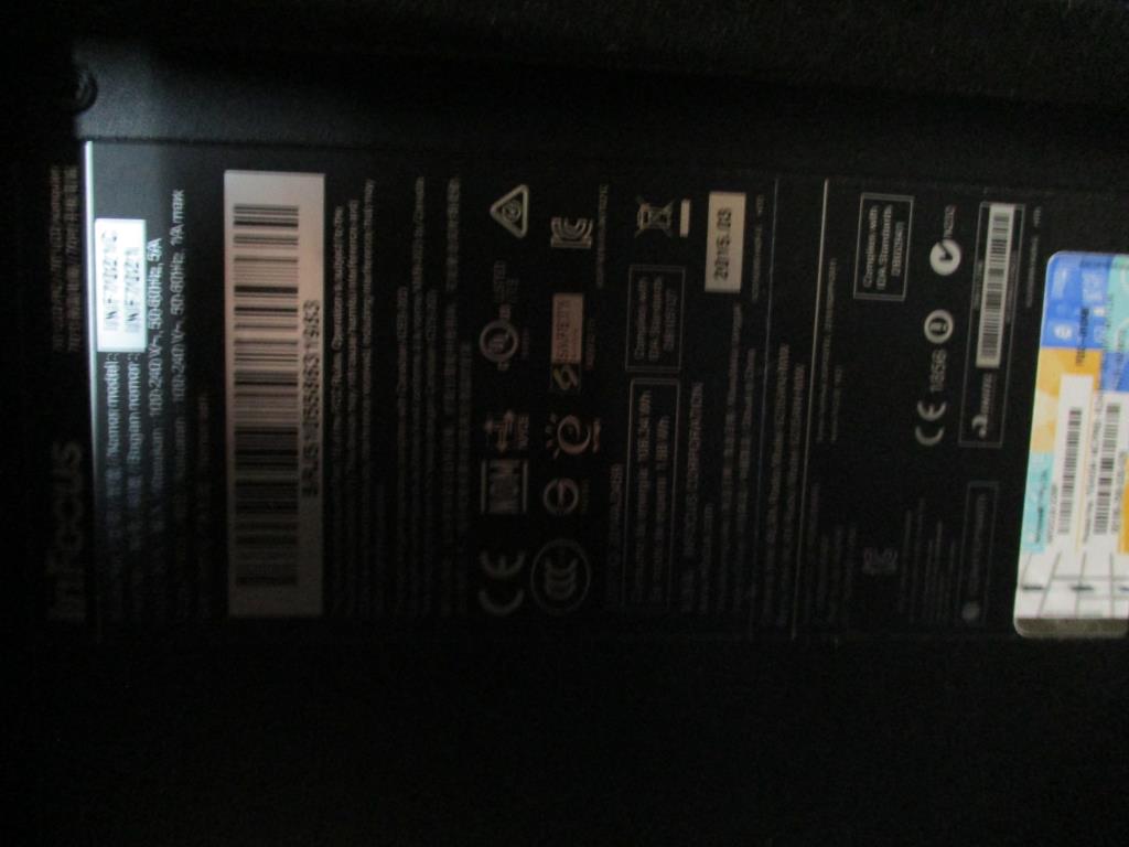 InFocus 70" Flat TV / Monitor | Property Room