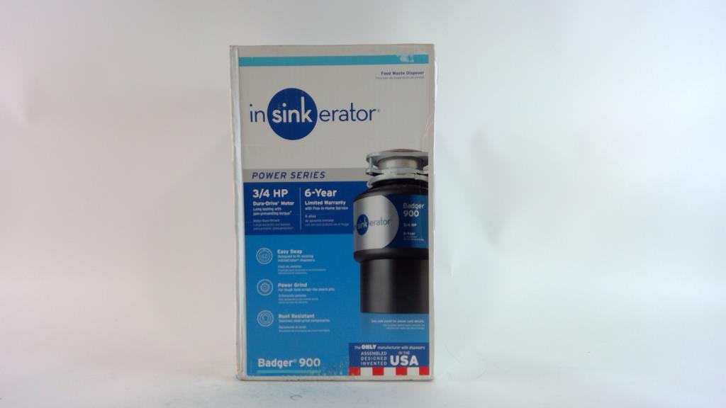 InSinkErator Badger 900 Food Waste Disposer | Property Room