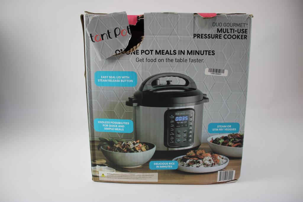 Instant Pot Duo Gourmet Multi-Use Pressure Cooker, 3226685 | Property Room