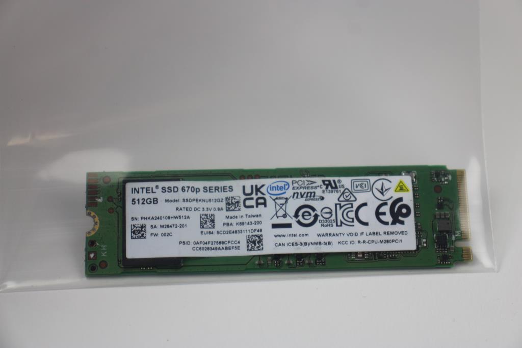 Intel 670p Series NVMe SSD, 512GB | Property Room