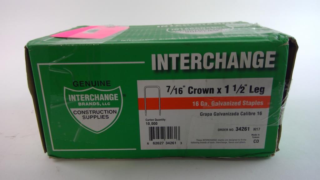 Interchange 16 Ga. Galvanized Staples | Property Room