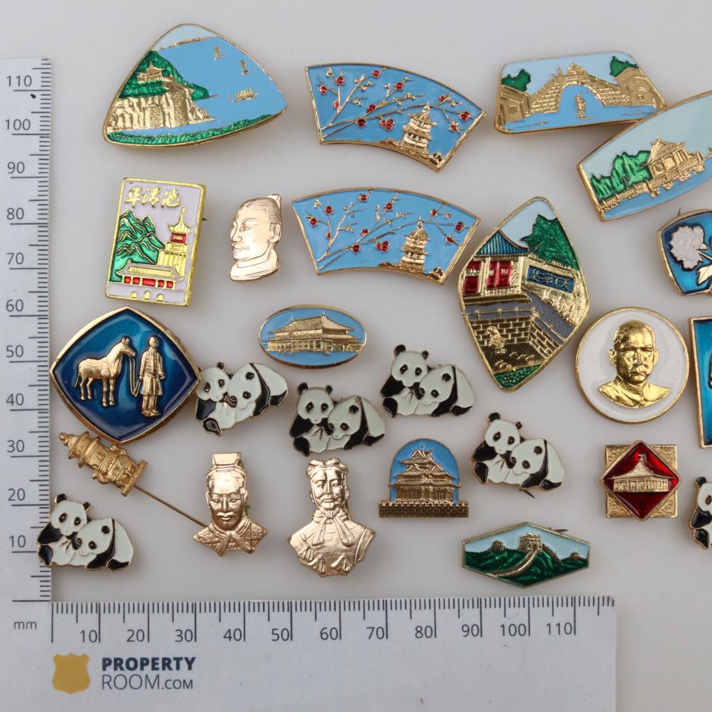 International Assorted Pins, 20+ Pieces | Property Room