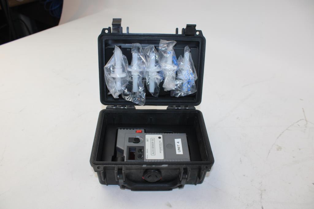 Intoximeter Alco-Sensor IV With Mouth Pieces (5) And Case | Property Room