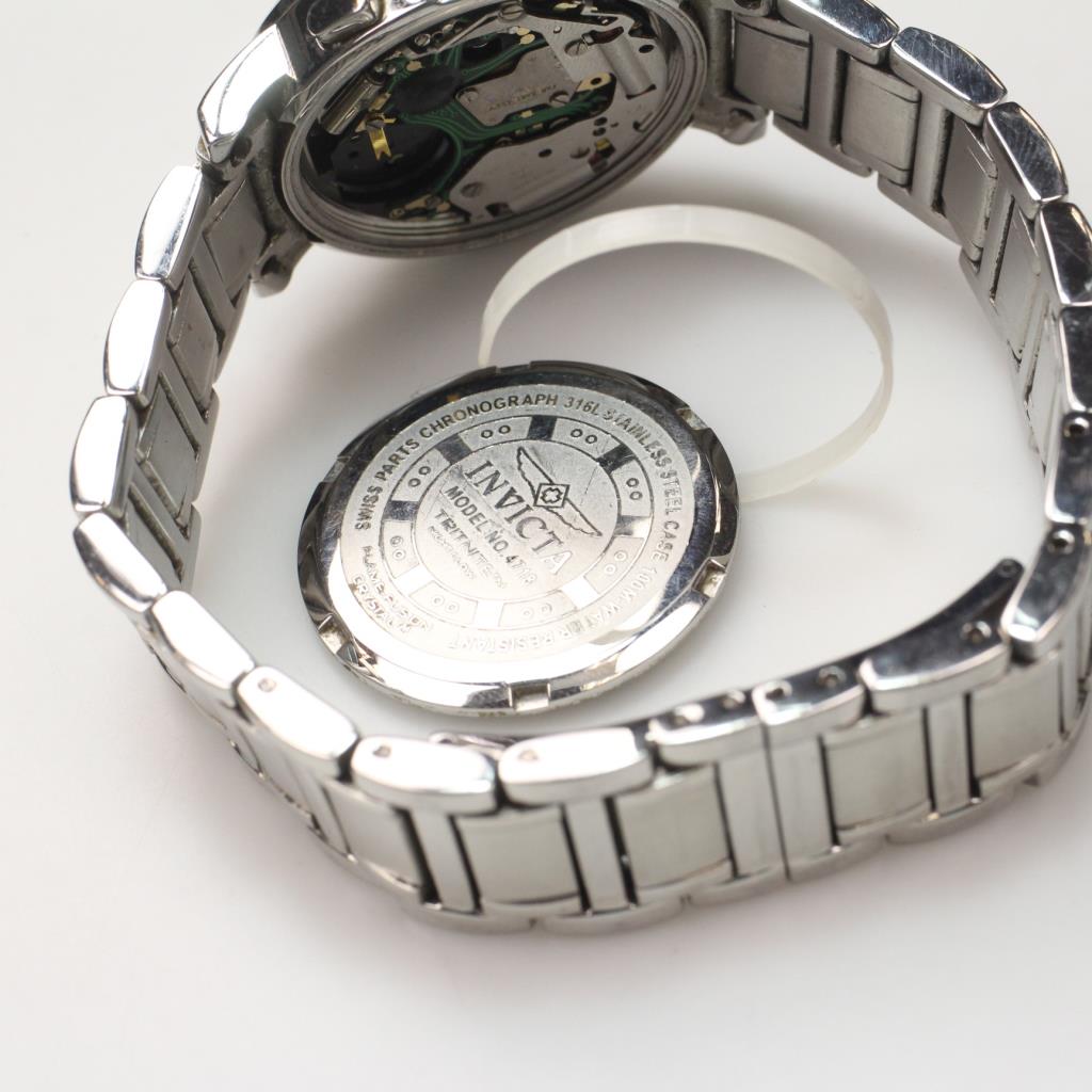 Invicta Clear Stone Chronograph Watch | Property Room