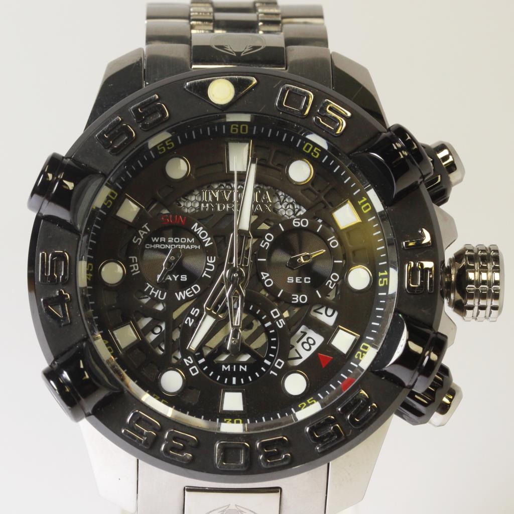 Invicta Hydromax Chronograph Black Dial Watch | Property Room
