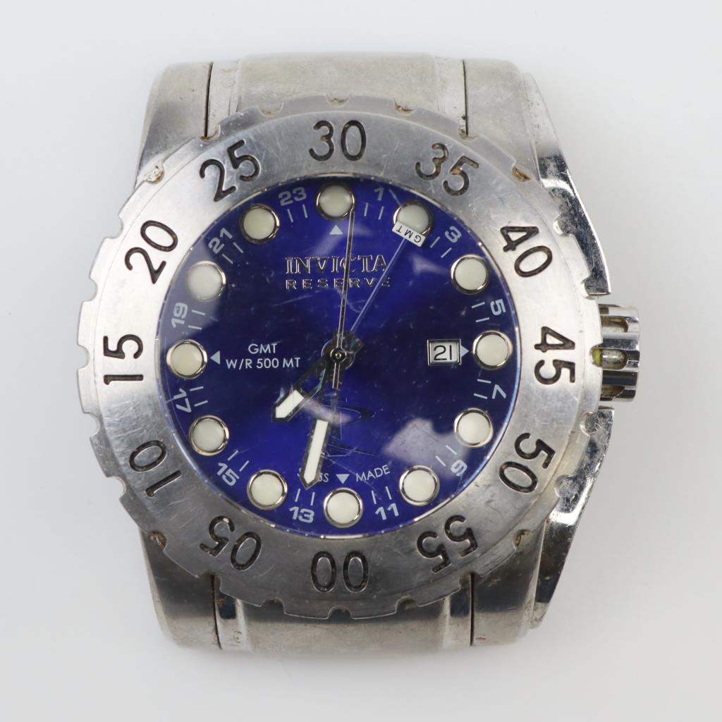 Invicta Leviathan Swiss Quartz Blue Dial Reserve Collection Watch ...