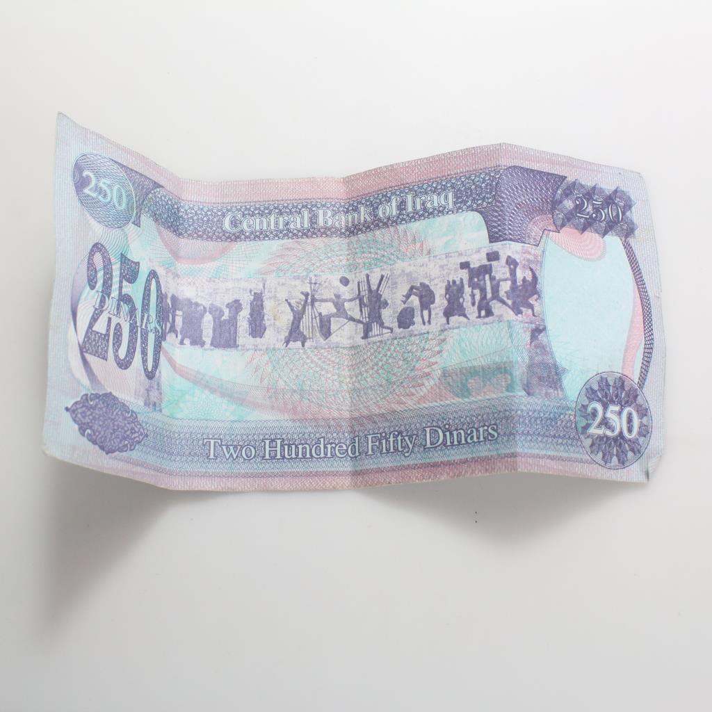 Iraqi 250 Dinar Bill | Property Room