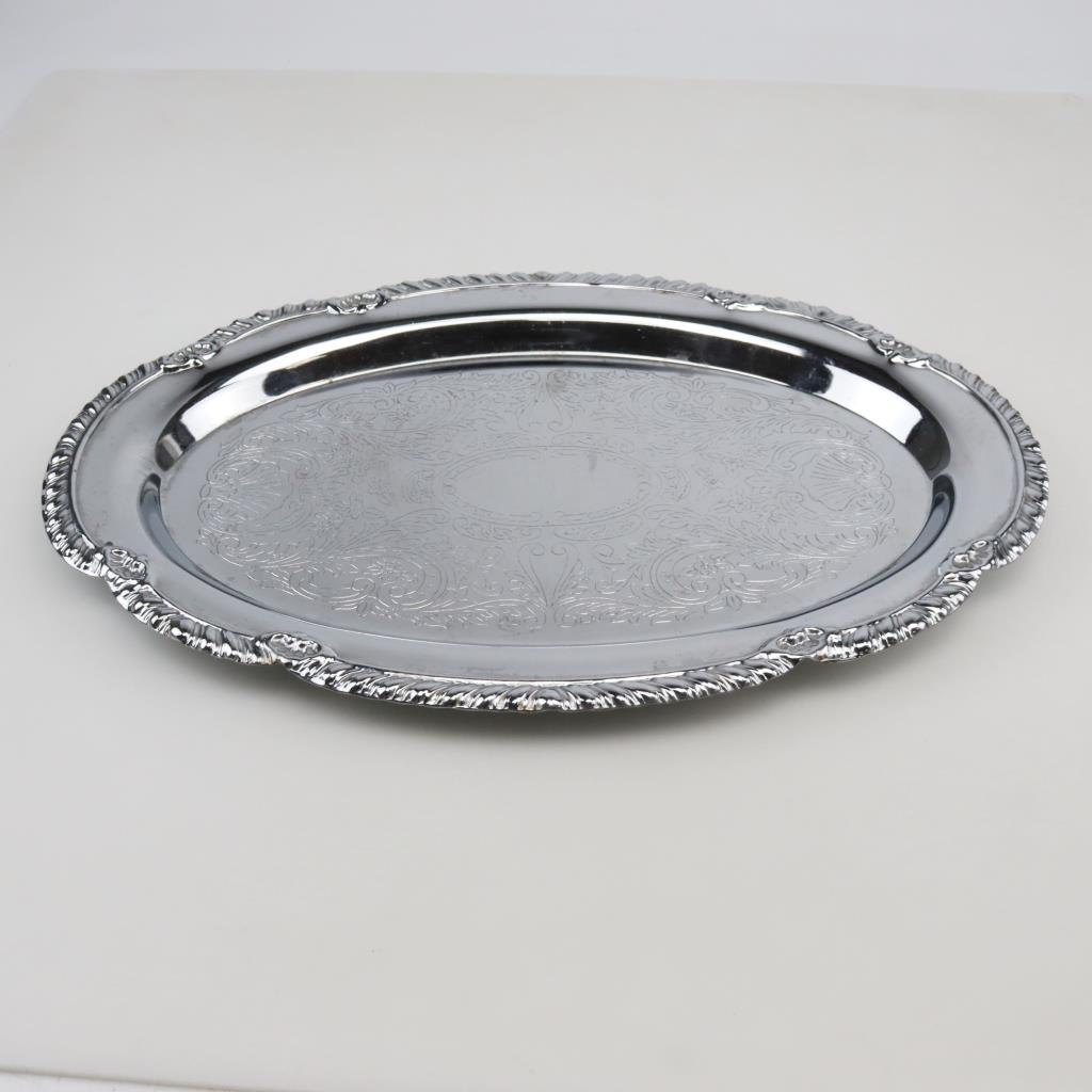 Irvinware Chrome Serving Platter | Property Room
