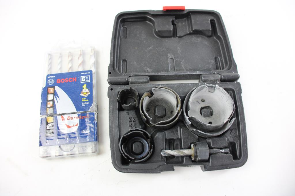 Irwin Wood Spade Bit Set, Ryobi Speed Plus Tool Set, Bosch 5 Pc Carbide ...