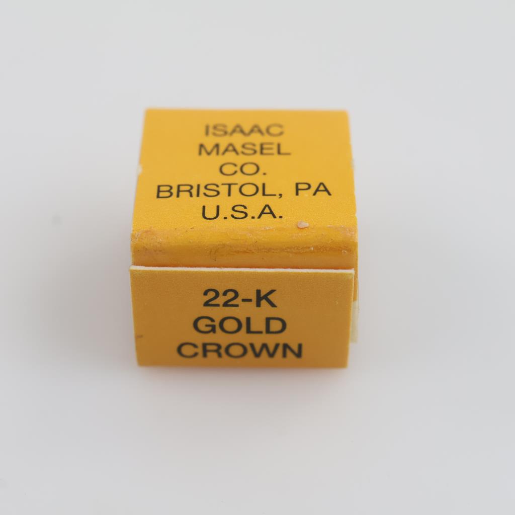 Isaac Masel Co. 22kt Gold Dental Crown | Property Room