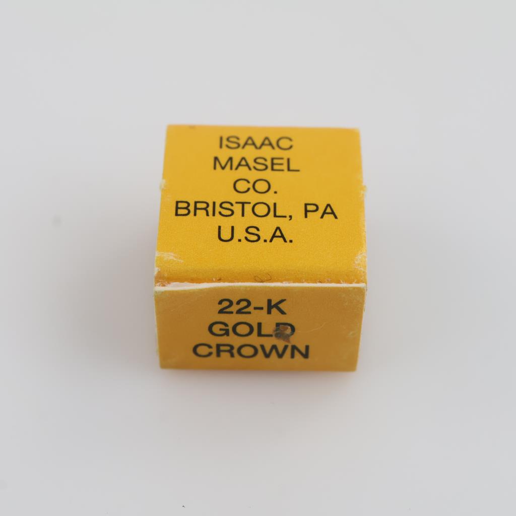 Isaac Masel Co. 22kt Gold Dental Crown | Property Room