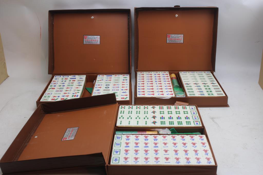 Ivory And Ma-jong Ying Fat Cheung Sets; 3 Pieces | Property Room