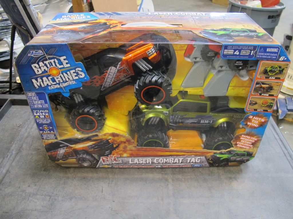 Jada Battle Machines Radio Control Laser Combat Tag R/C Set; '10 Chevy ...