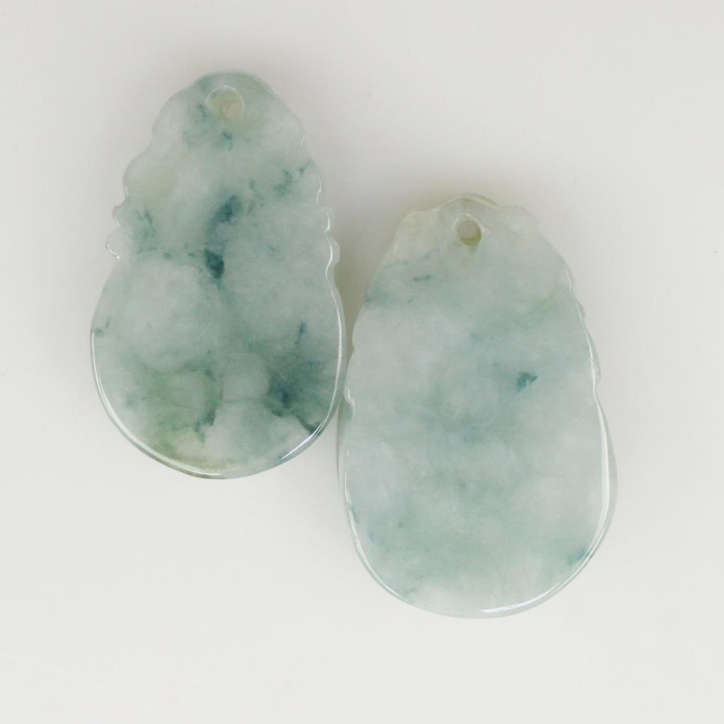 Jadeite Jade Pendant, 2 Pieces | Property Room