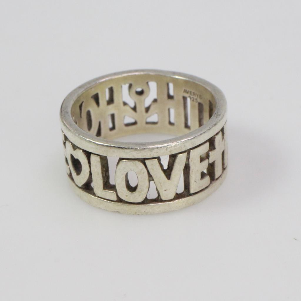 James Avery Silver 'Faith, Hope, & Love' Ring, 7.02g | Property Room
