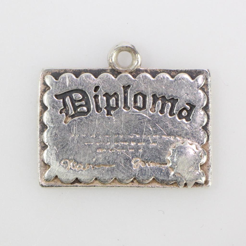 James Avery Silver Graduation Diploma Charm, 3.39g | Property Room