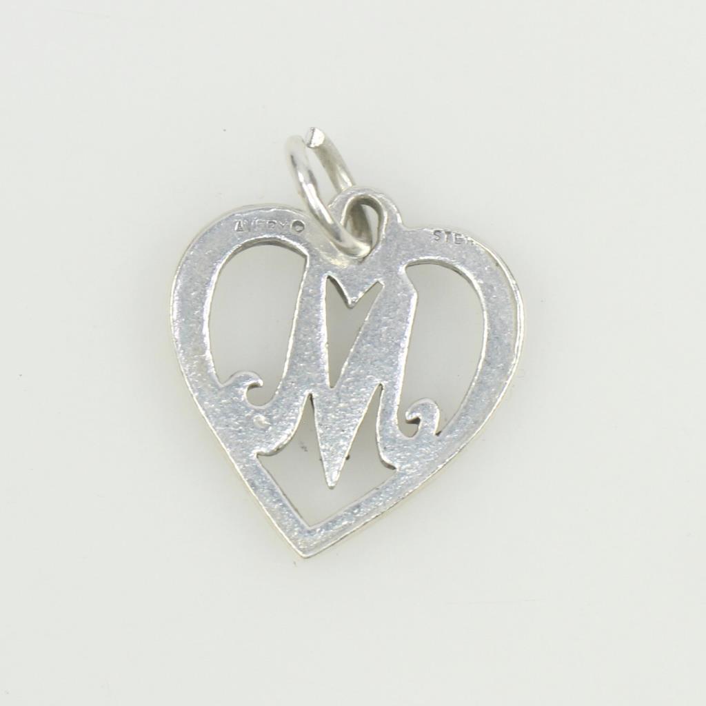 James Avery Silver Heart Initial M Charm | Property Room