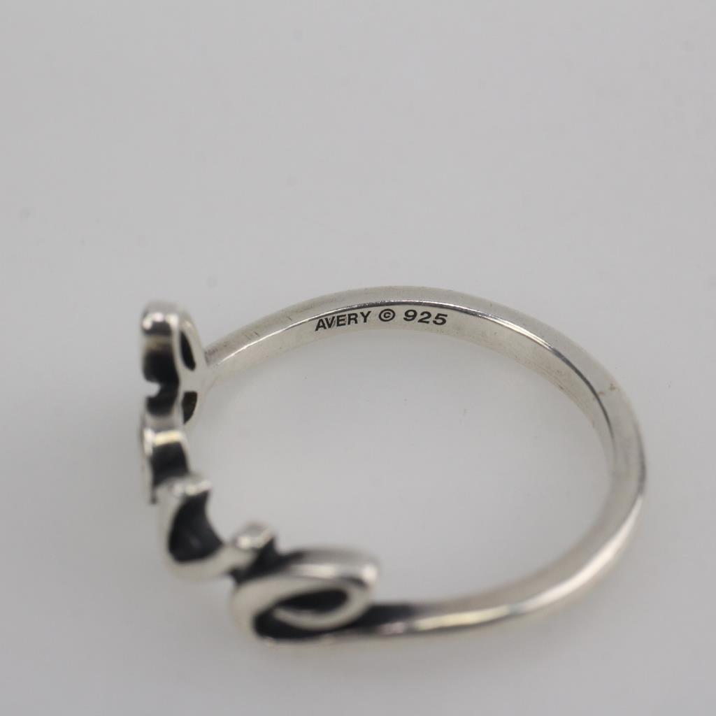 James Avery Silver Love Script Ring | Property Room