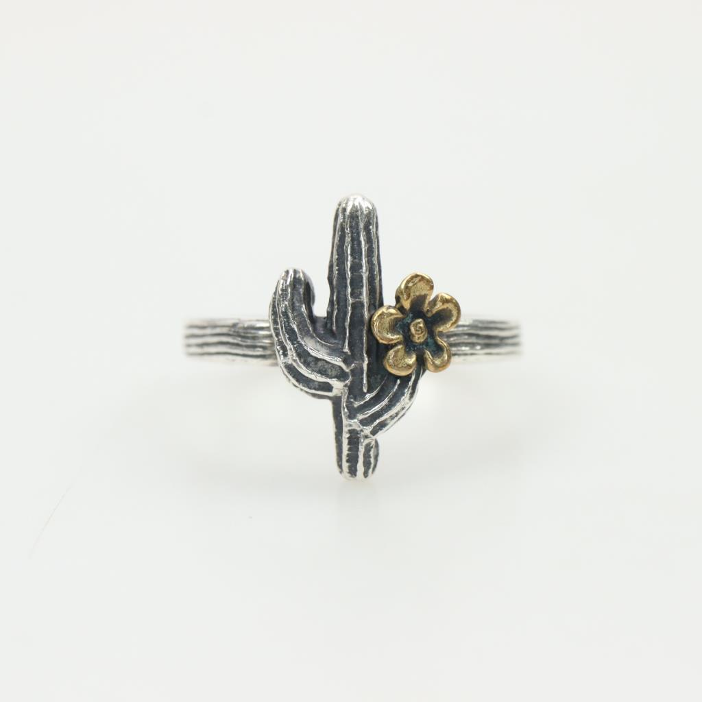 James Avery Sterling Silver And Bronze Cactus Blossom Ring | Property Room
