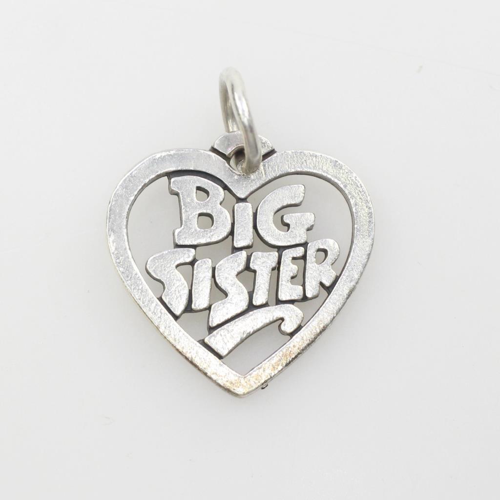 James Avery Sterling Silver Big Sister Heart Charm | Property Room