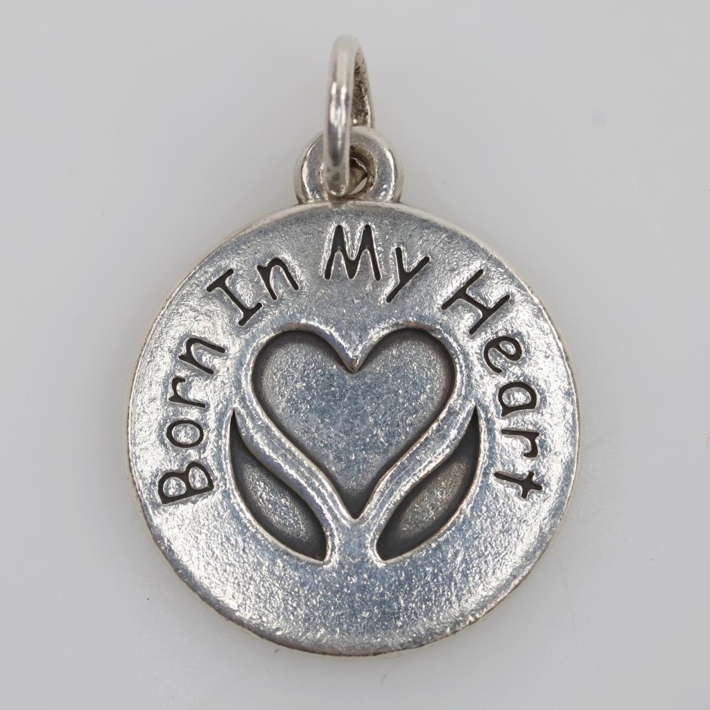 James Avery Sterling Silver "Born In My Heart" Adoption Charm ...