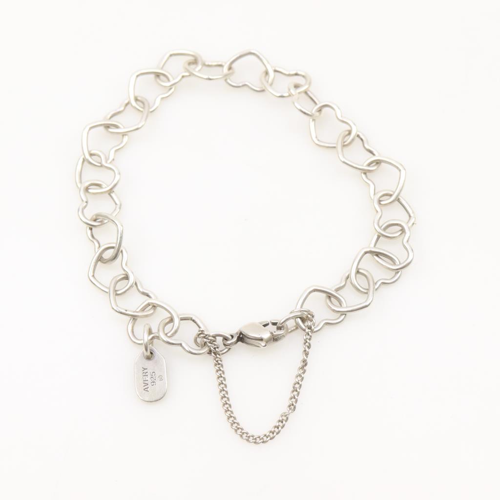 James Avery Sterling Silver Connected Hearts Bracelet | Property Room