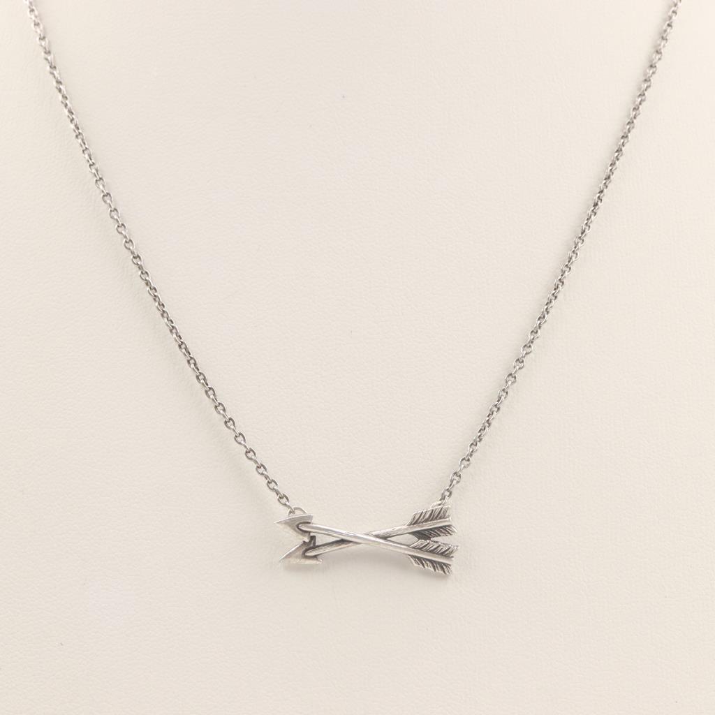 James Avery Sterling Silver Crossed Arrow Friendship Necklace ...