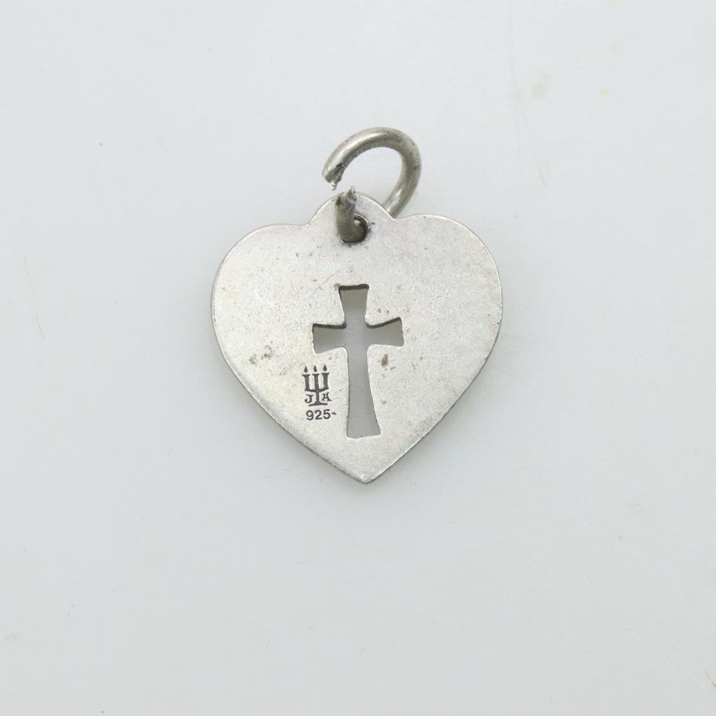 James Avery Sterling Silver Crosslet Heart Charm | Property Room