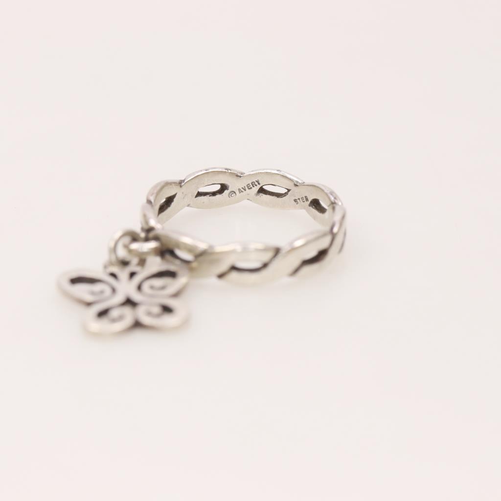 James Avery Sterling Silver Dangle Spring Butterfly Ring | Property Room