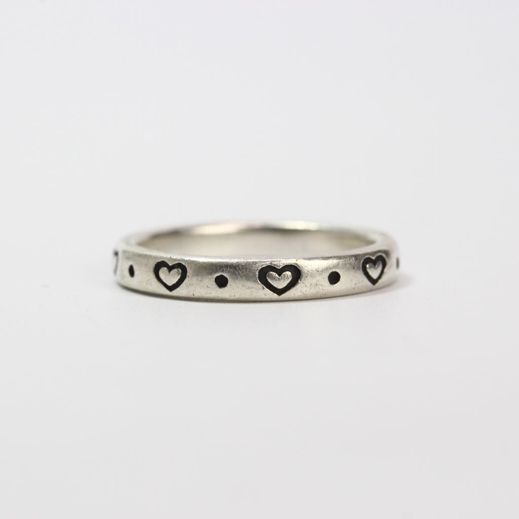 James Avery Sterling Silver Heart Stack Ring 2.88g | Property Room