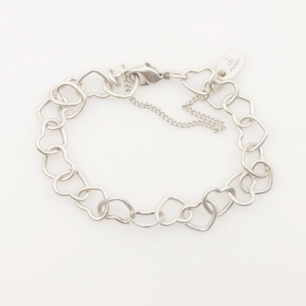 James Avery Sterling Silver Hearts Charm Bracelet | Property Room