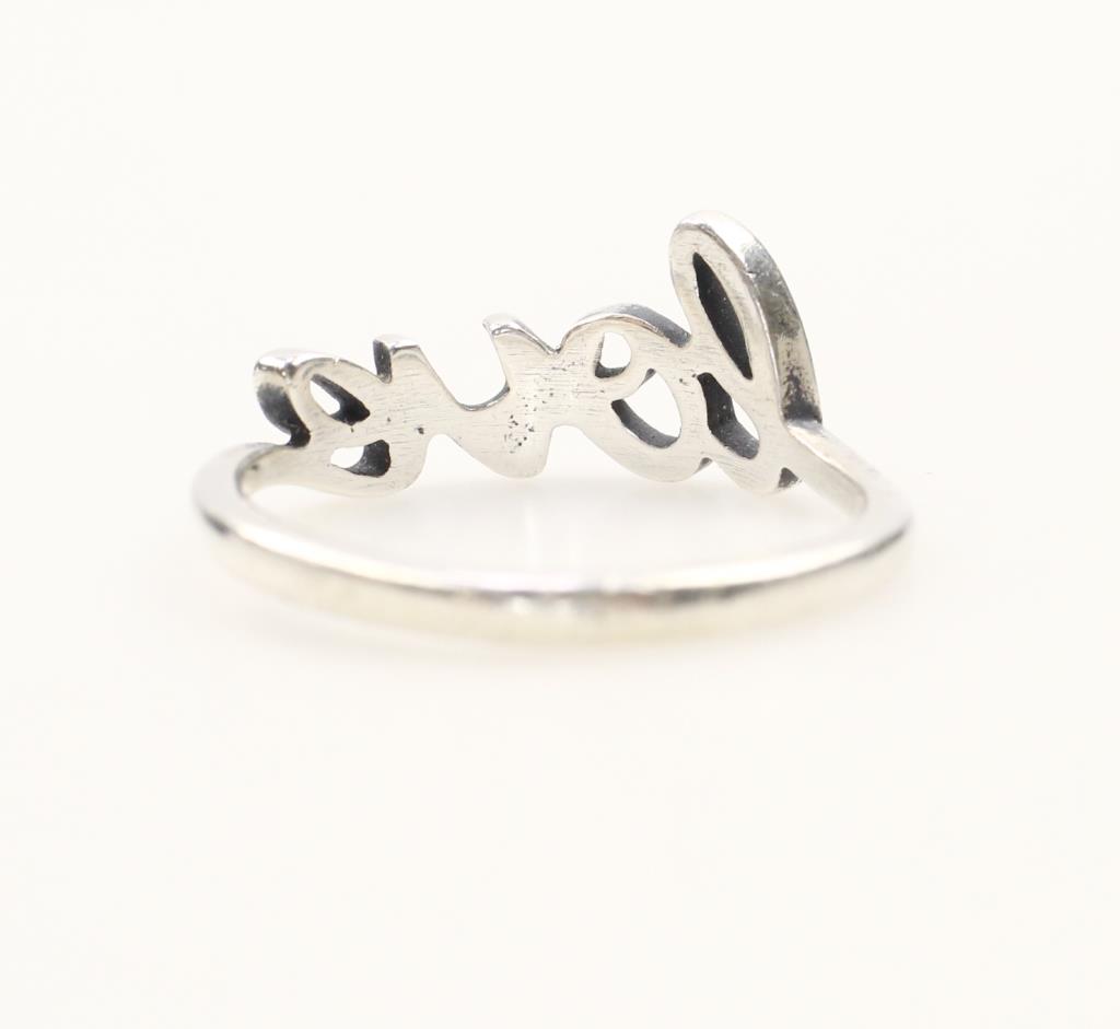 James Avery Sterling Silver Love Script Ring | Property Room