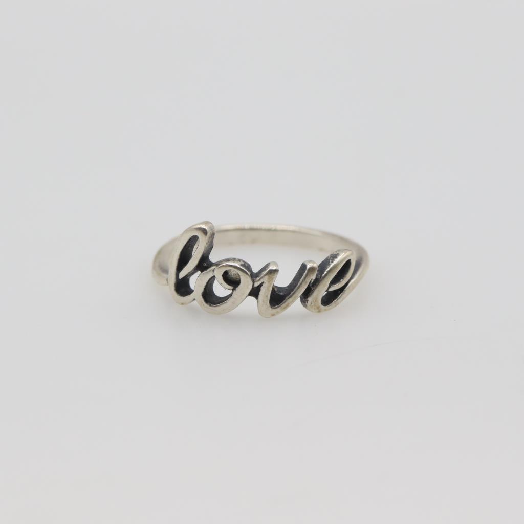 James Avery Sterling Silver "Love" Script Ring | Property Room