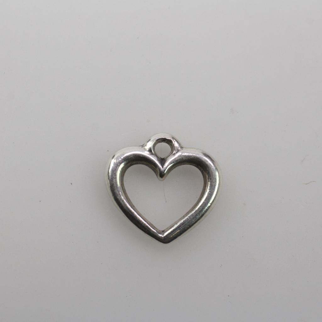 James Avery Sterling Silver Open Wire Heart Charm | Property Room
