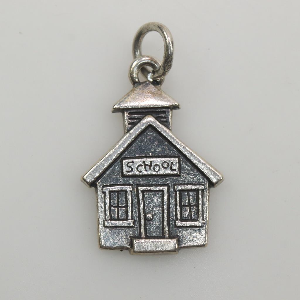 James Avery Sterling Silver School House Charm | Property Room