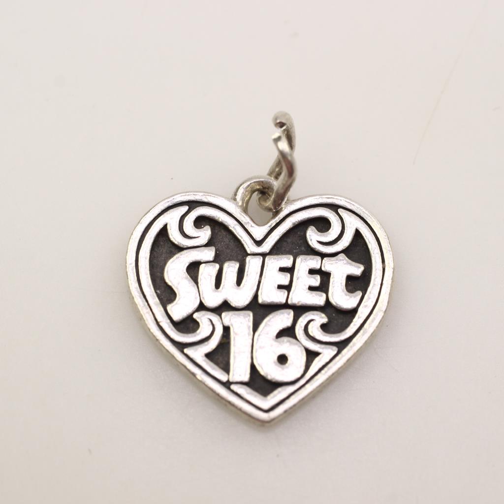 James Avery Sterling Silver Sweet 16 Charm | Property Room