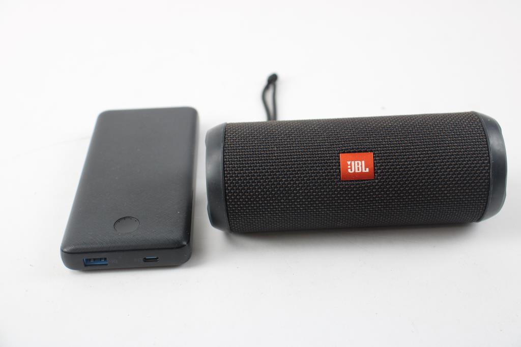 Jbl Bluetooth Speaker, Anker Portable Power Bank, 2 Pieces | Property Room