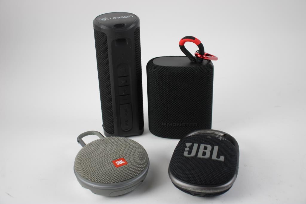 JBL, Monster, And More Wireless Speaker Bulk Lot, 8 Pieces | Property Room