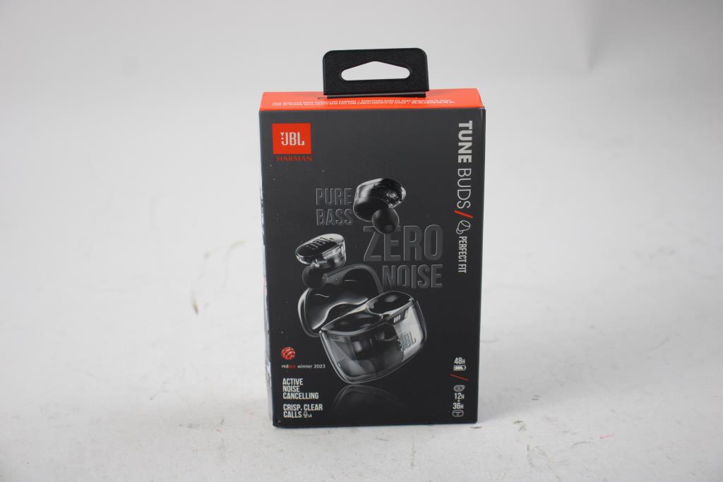 JBL Tune Buds Perfect Fit True Wireless Noise Cancelling Earbuds Black ...