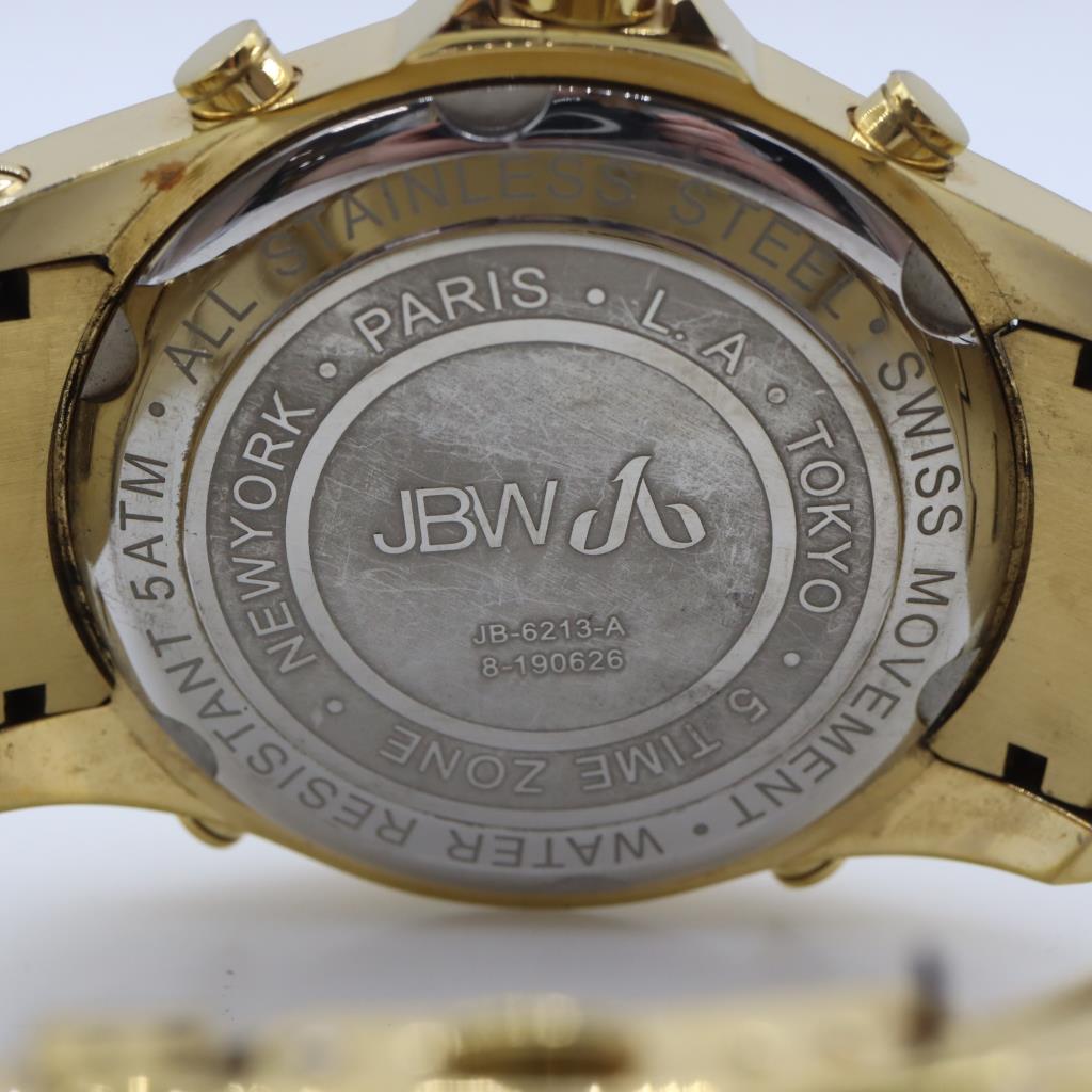 JBW Jet Setter 18kt Gold-plated Diamond Accent Watch | Property Room