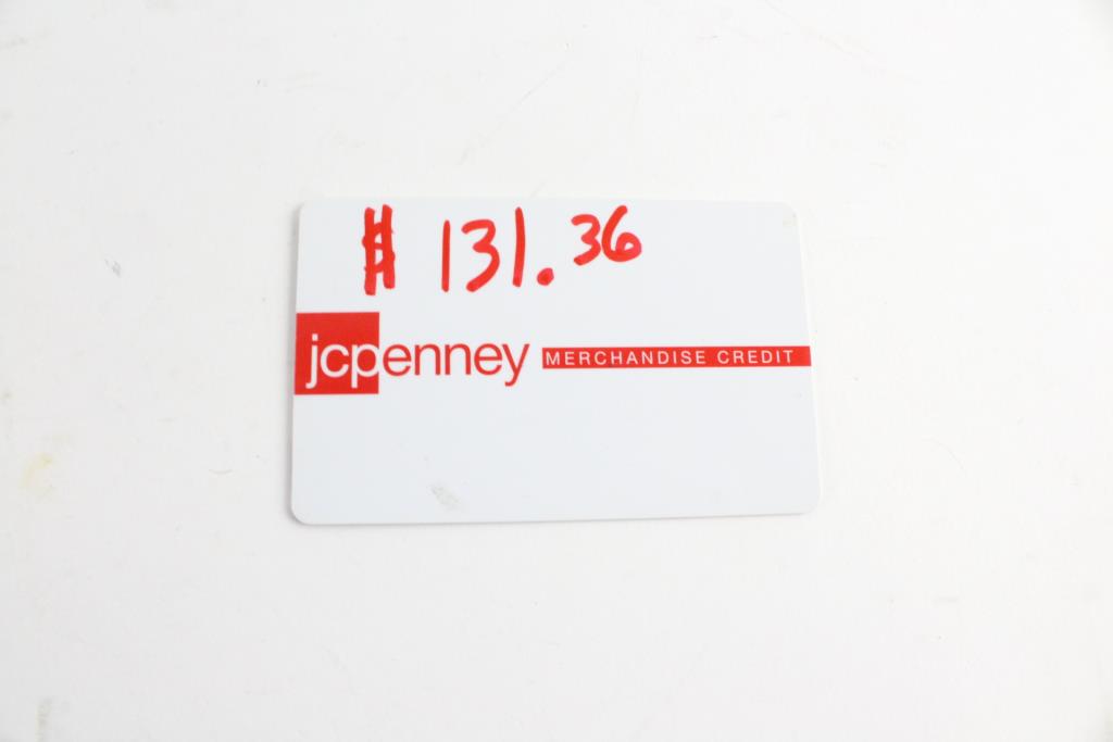 J.C. Penney Gift Card, $131.36 | Property Room