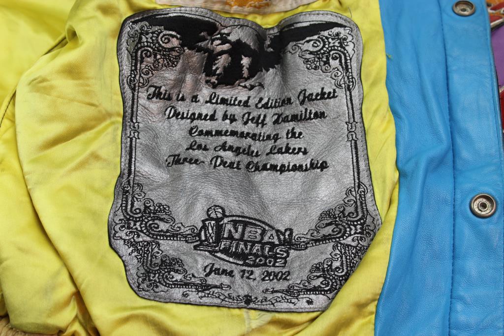 Jeff Hamilton Limited Edition Lakers Leather Jacket, Size 2X | Property ...