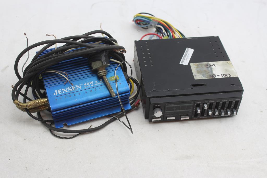 Jensen 40W Car Amp, Radio Scanners, & Sanoy Equalizer/Power Amp; 4 ...