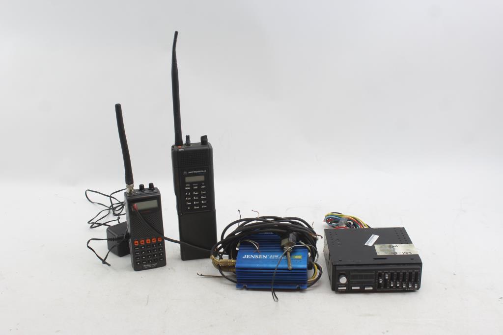 Jensen 40W Car Amp, Radio Scanners, & Sanoy Equalizer/Power Amp; 4 ...