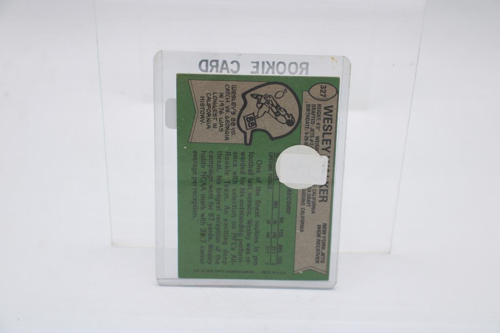 Jets Rookie Card Wesley Walker Trading Card | Property Room