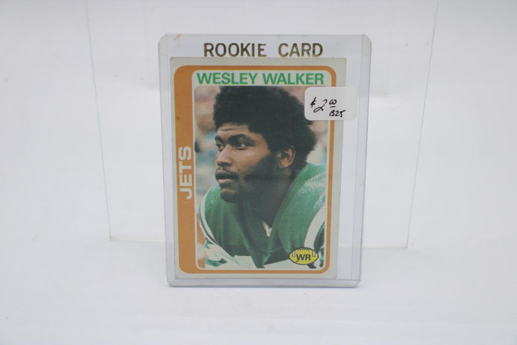 Jets Rookie Card Wesley Walker Trading Card | Property Room