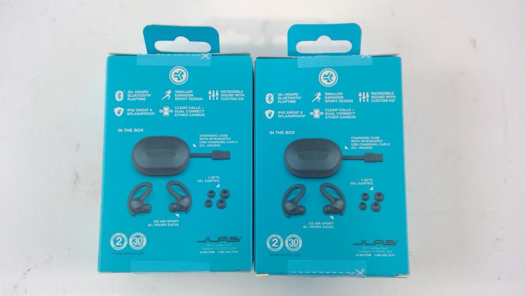 JLAB Go Air Sport Wireless Earbuds, 2 Pieces | Property Room